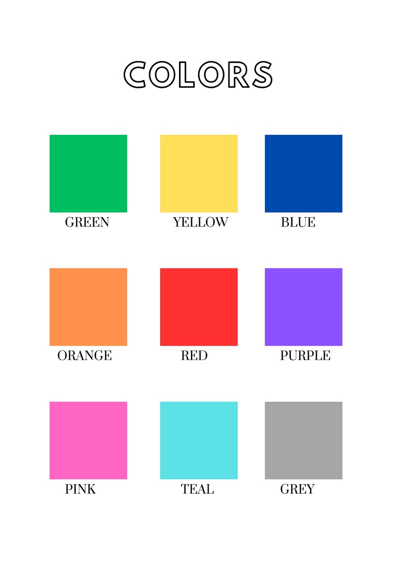 Printable Educational Art for Children - Etsy