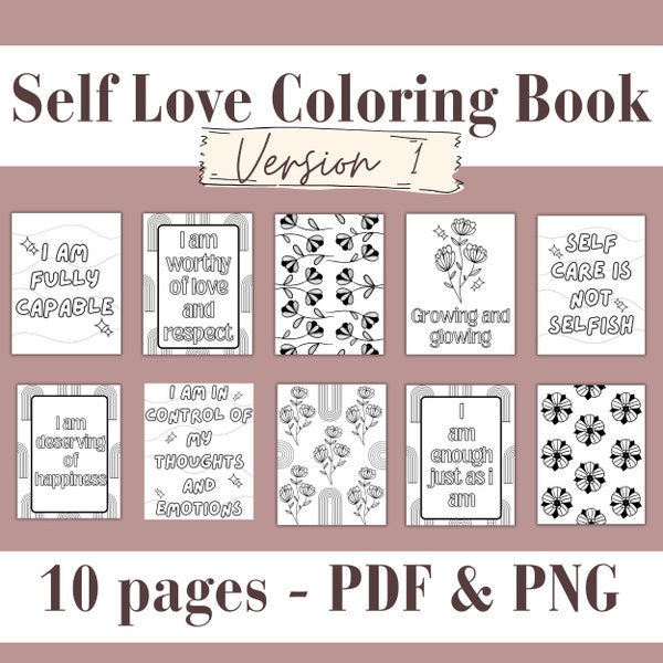 Self Love Coloring - Etsy