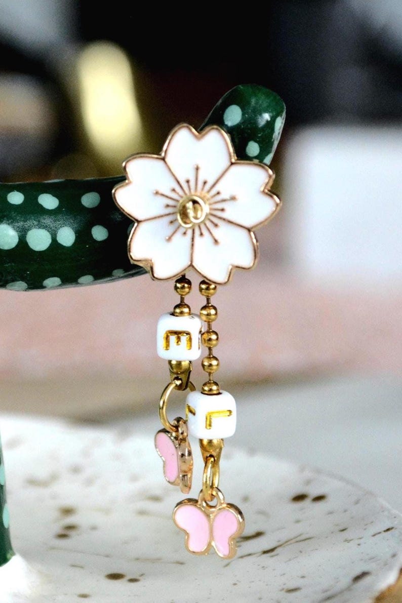 Butterfly & Blossom Stethoscope Charm: Custom Initial Medical Gift ...