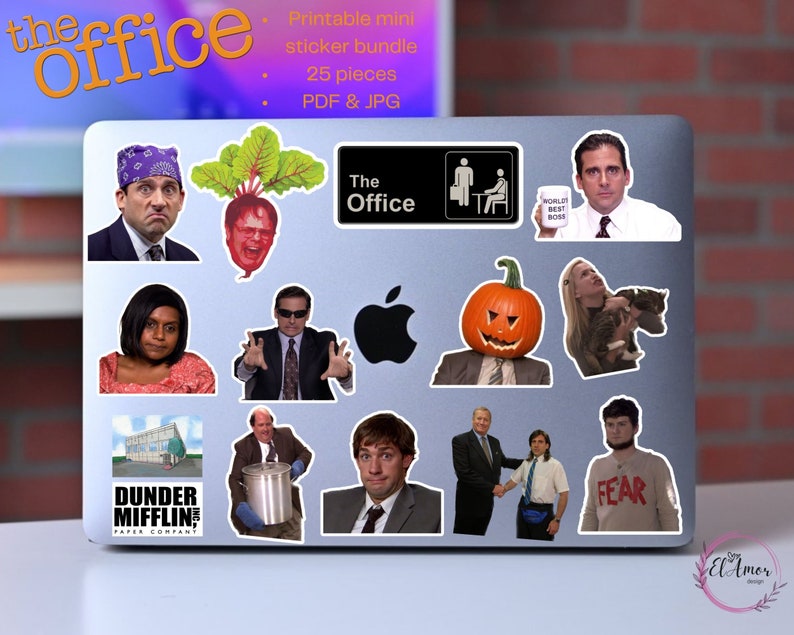 The Office US TV Show Sticker Pack | Printable Sticker | Digital ...