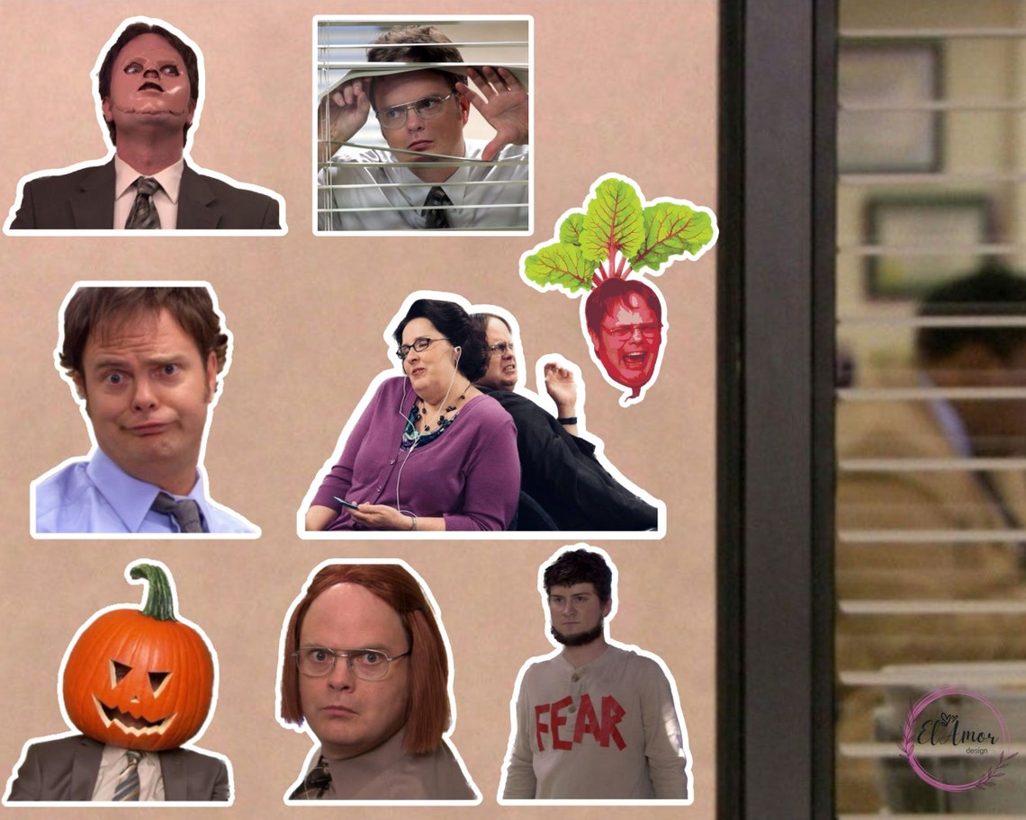 The Office US TV Show Sticker Pack Printable Sticker Digital Sticker ...