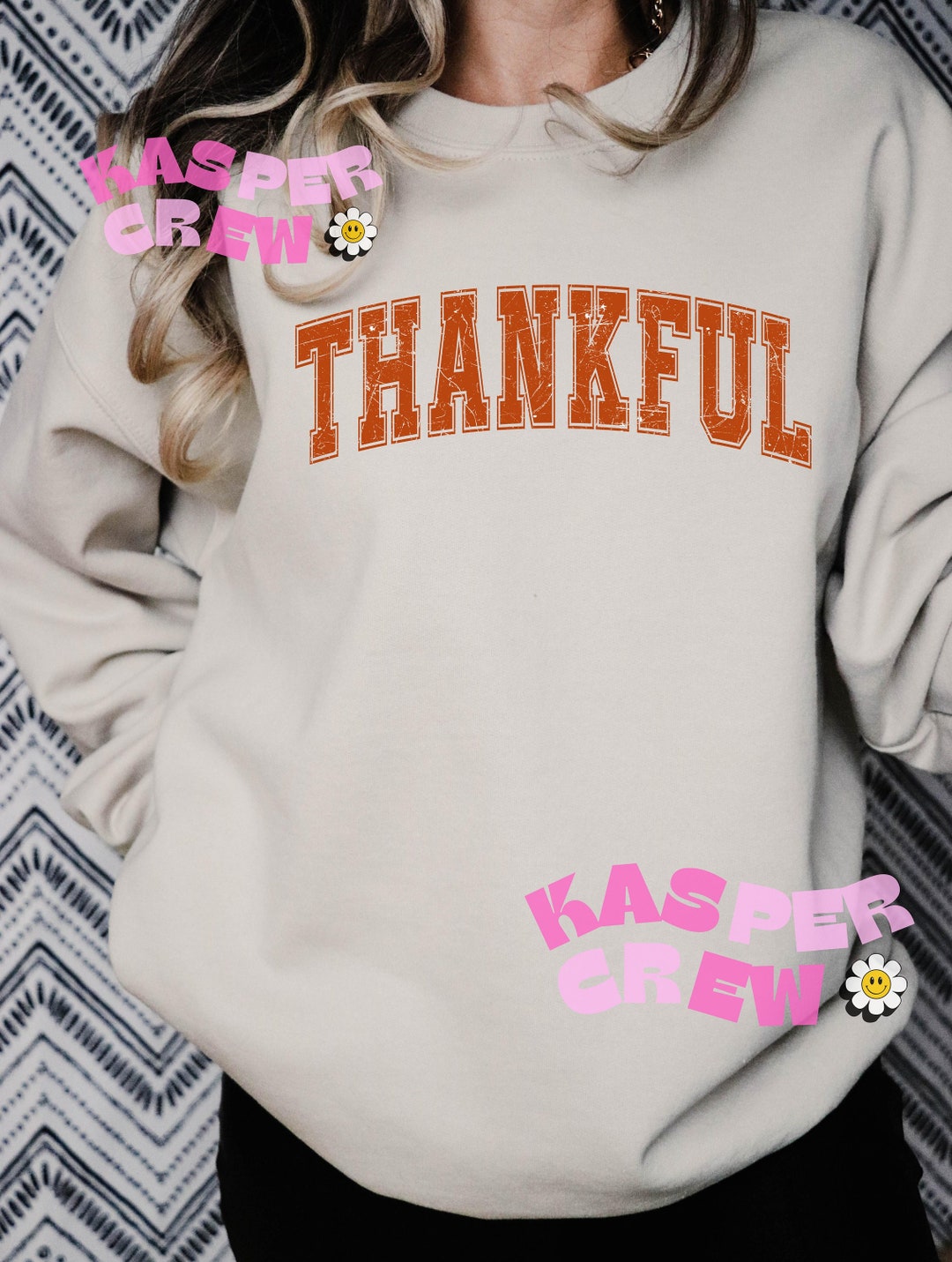 Thankful Thanksgiving Sweater Cute Sweater Sweatshirt for Her - Etsy