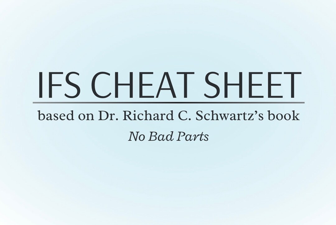 IFS Cheat Sheet - Etsy