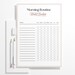 Morning Routine Printable Planner and Checklist Beige A4 - Etsy