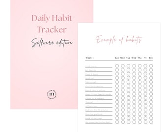 Printable Daily Habit Tracker With Motivational Quotes - Etsy