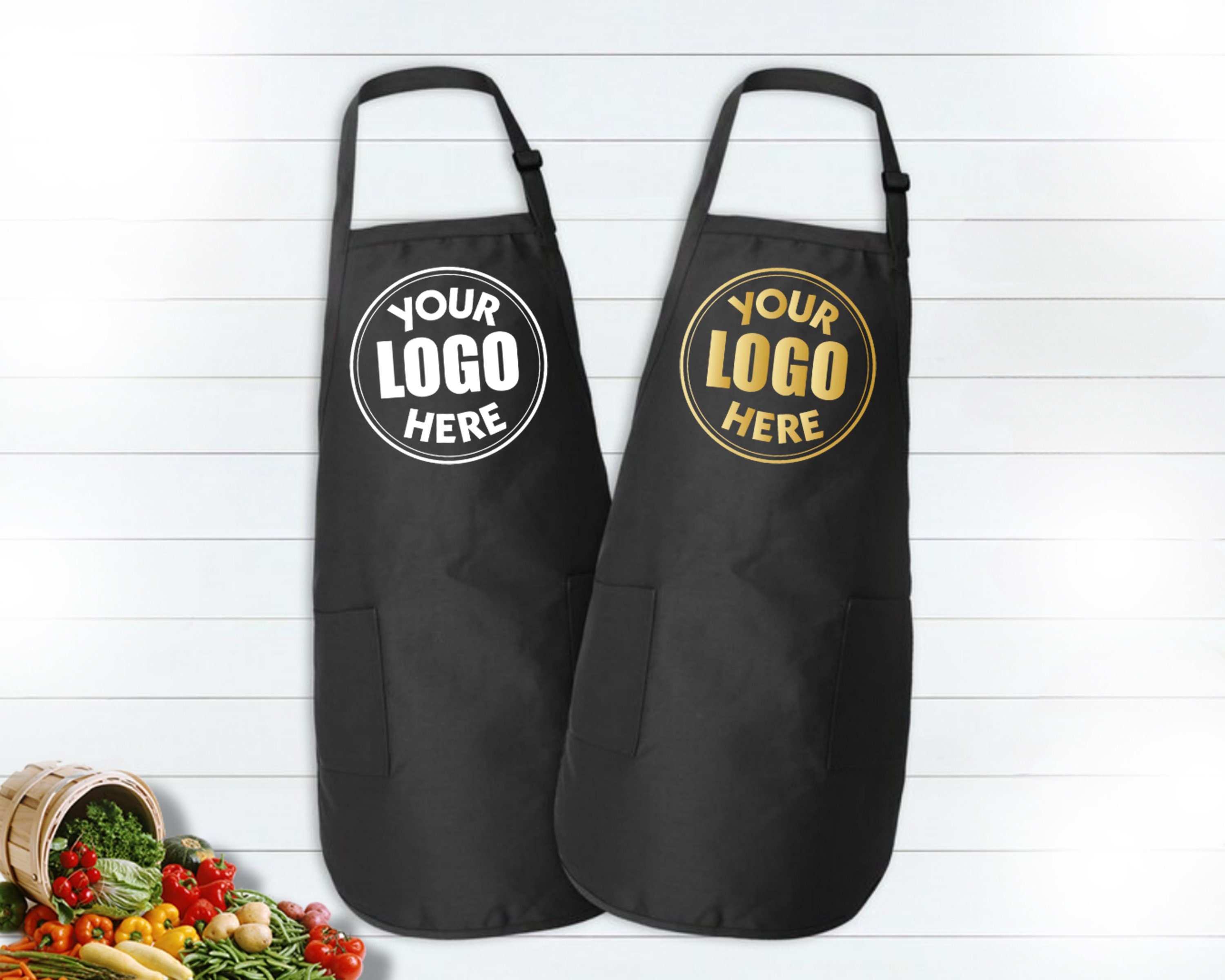 Logo Apron Custom Logo Apron Personalized Apron With - Etsy