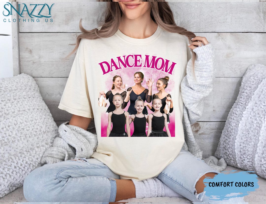 Comfort Colors® Custom Dance Mom Shirt, Dance Team Shirt, Retro Bootleg ...