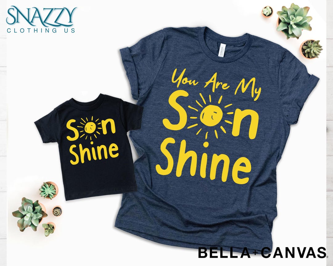 You Are My Sonshine Matching Shirt Set | Mom and Son Tees - Etsy