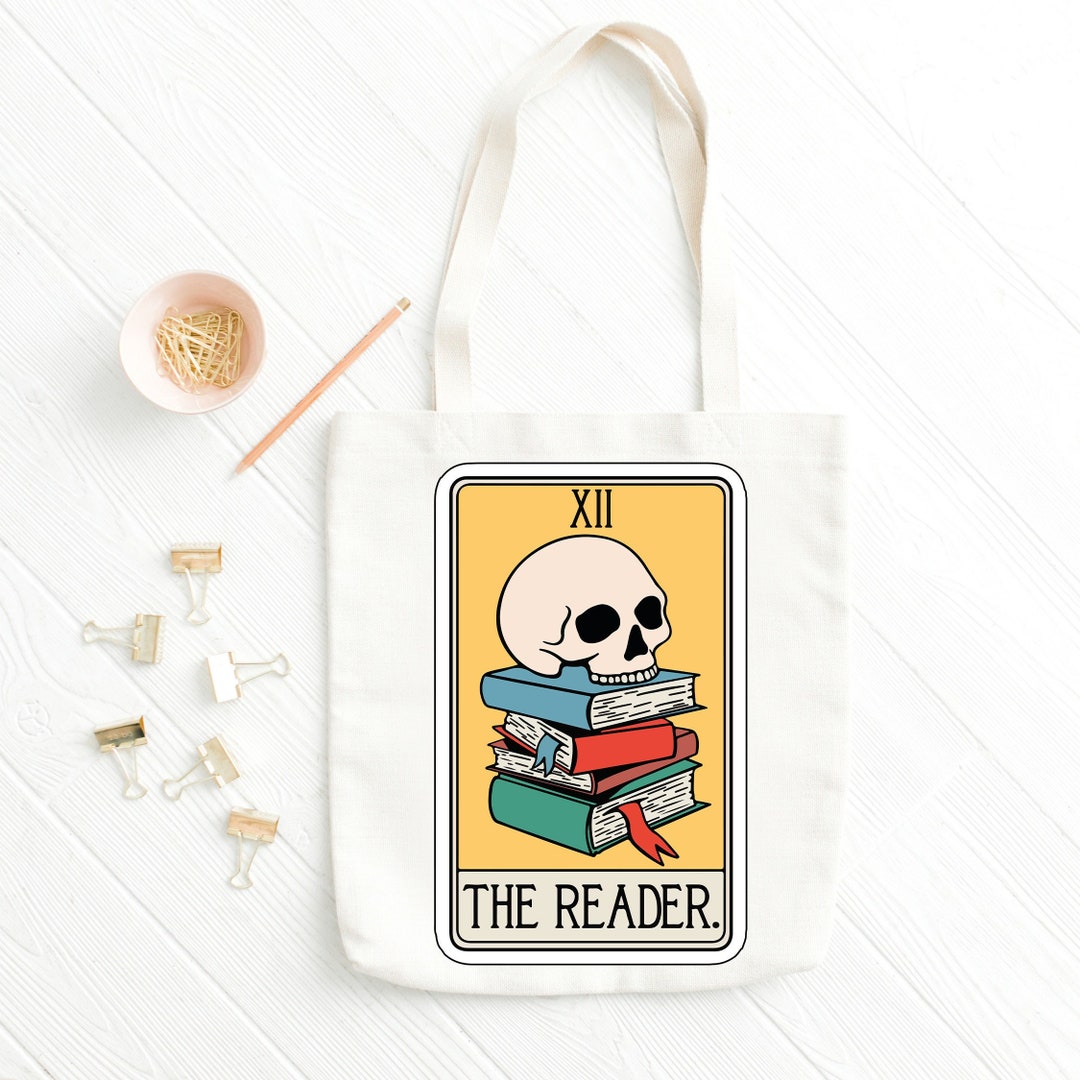 The Reader Tote Bag, Bookish Tote, Reader Gift Bag, Library Tote Bag ...