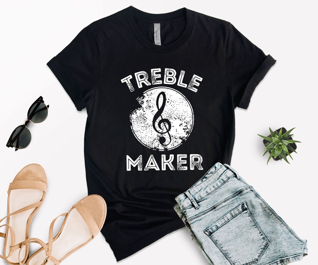 Treble Maker Shirt, Funny Musician T-shirt, Music Lovers Gift, Piano ...