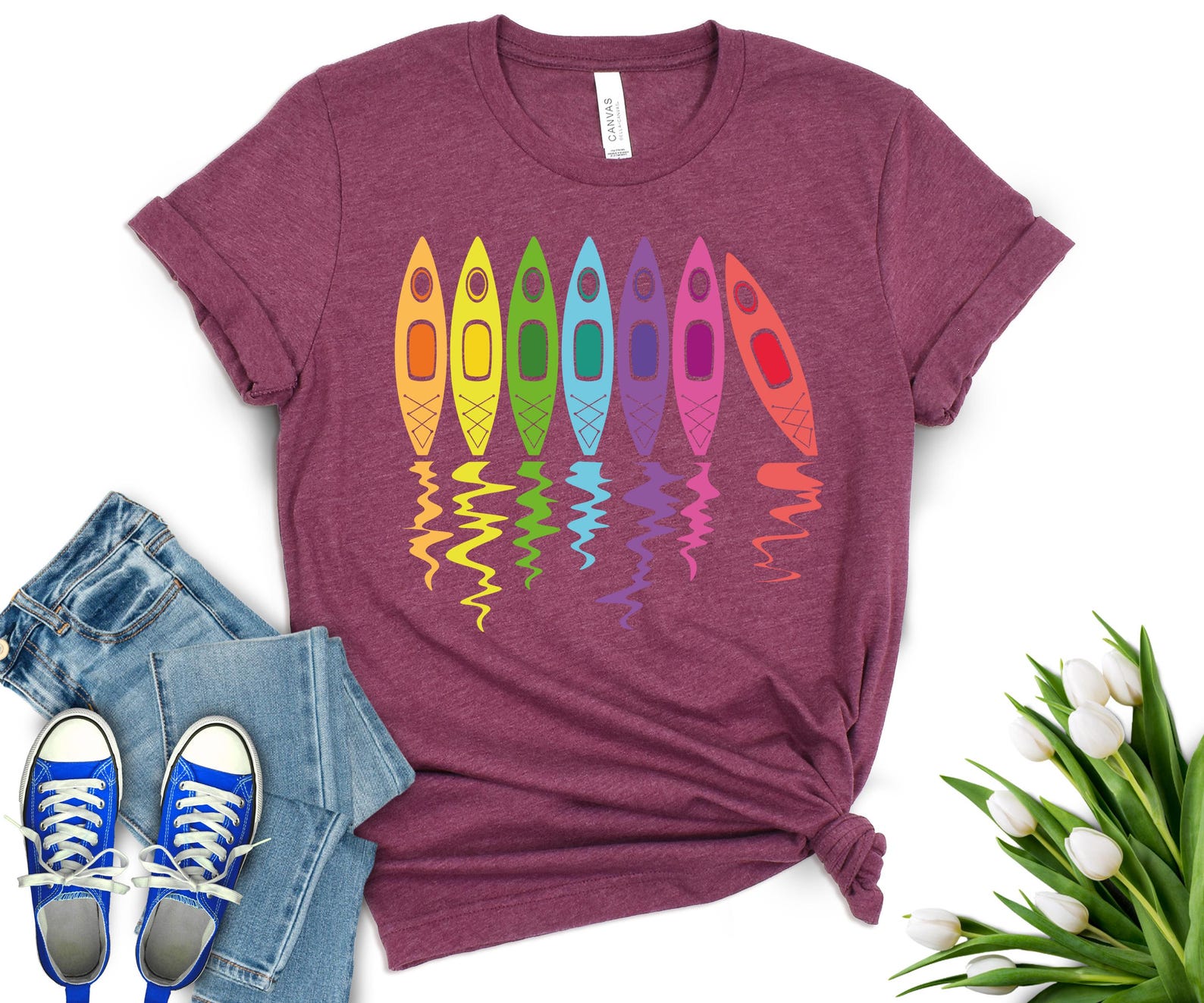Kayakers Shirt, Kayak Shirt for Women, Kayaking Tee, Canoeing Shirt ...
