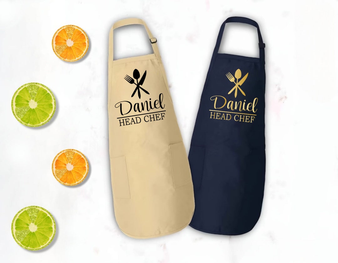 Personalized Head Chef Apron, Custom Name Apron, Custom Gift for Chef ...