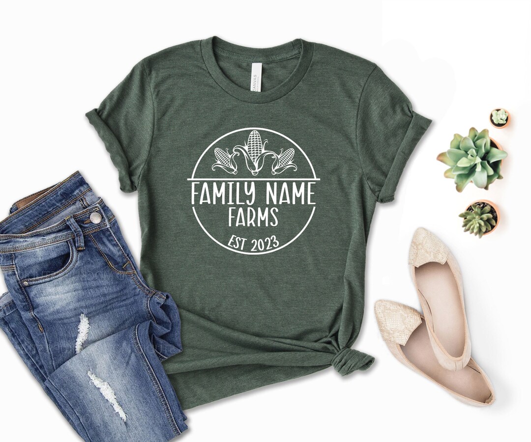 Custom Cattle Farm Shirt, Custom Cow Farm Shirt, Family Farm Shirts ...