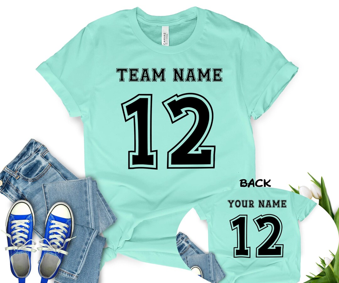 Custom Soccer Shirt, Matching Team Shirt, Player Number Tee, Name on ...