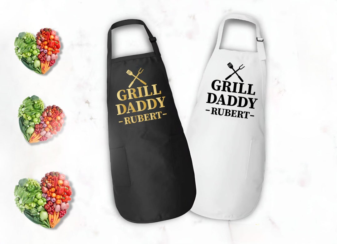 Personalized Apron for Men, Grill Daddy Apron, Father's Day Gift ...