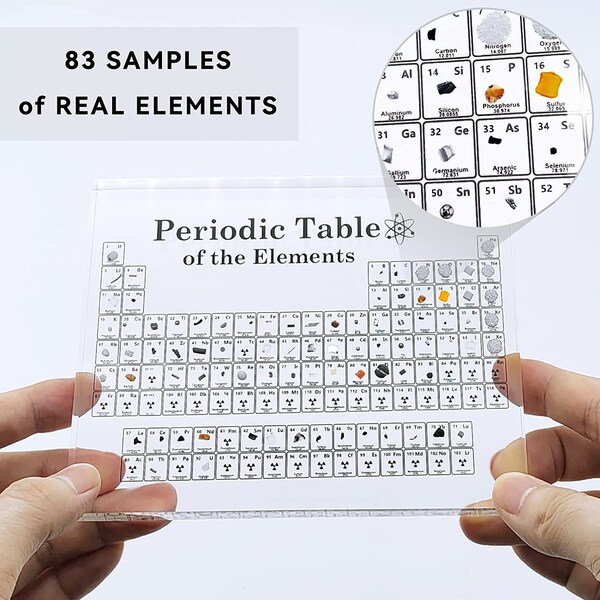Periodic Table With Real Elements - Etsy