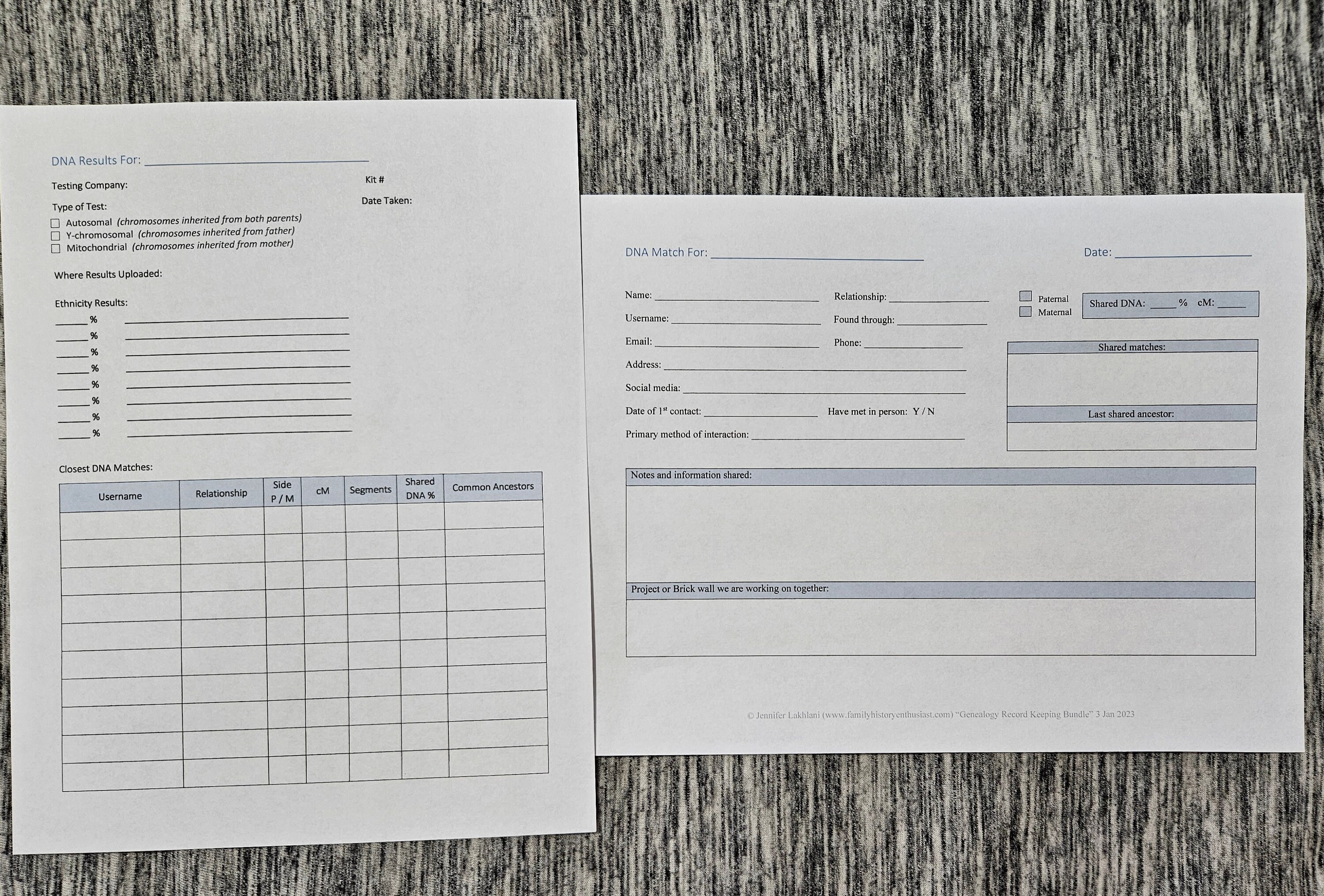 Ultimate Genealogy Record Keeping Bundle - Etsy