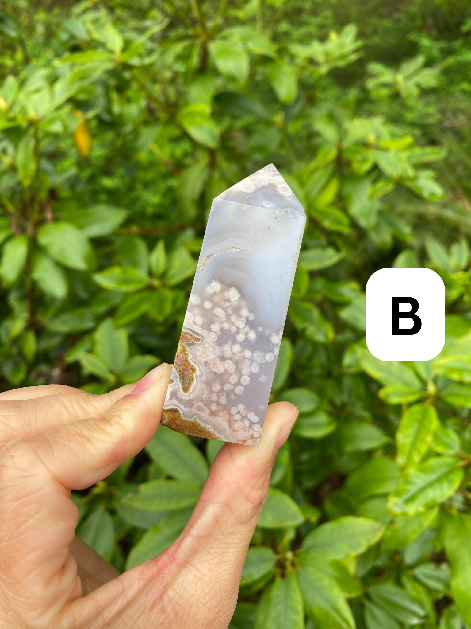 Gorgeous High Quality Blue Flower Agate Crystal Tower / Choose Your Own ...