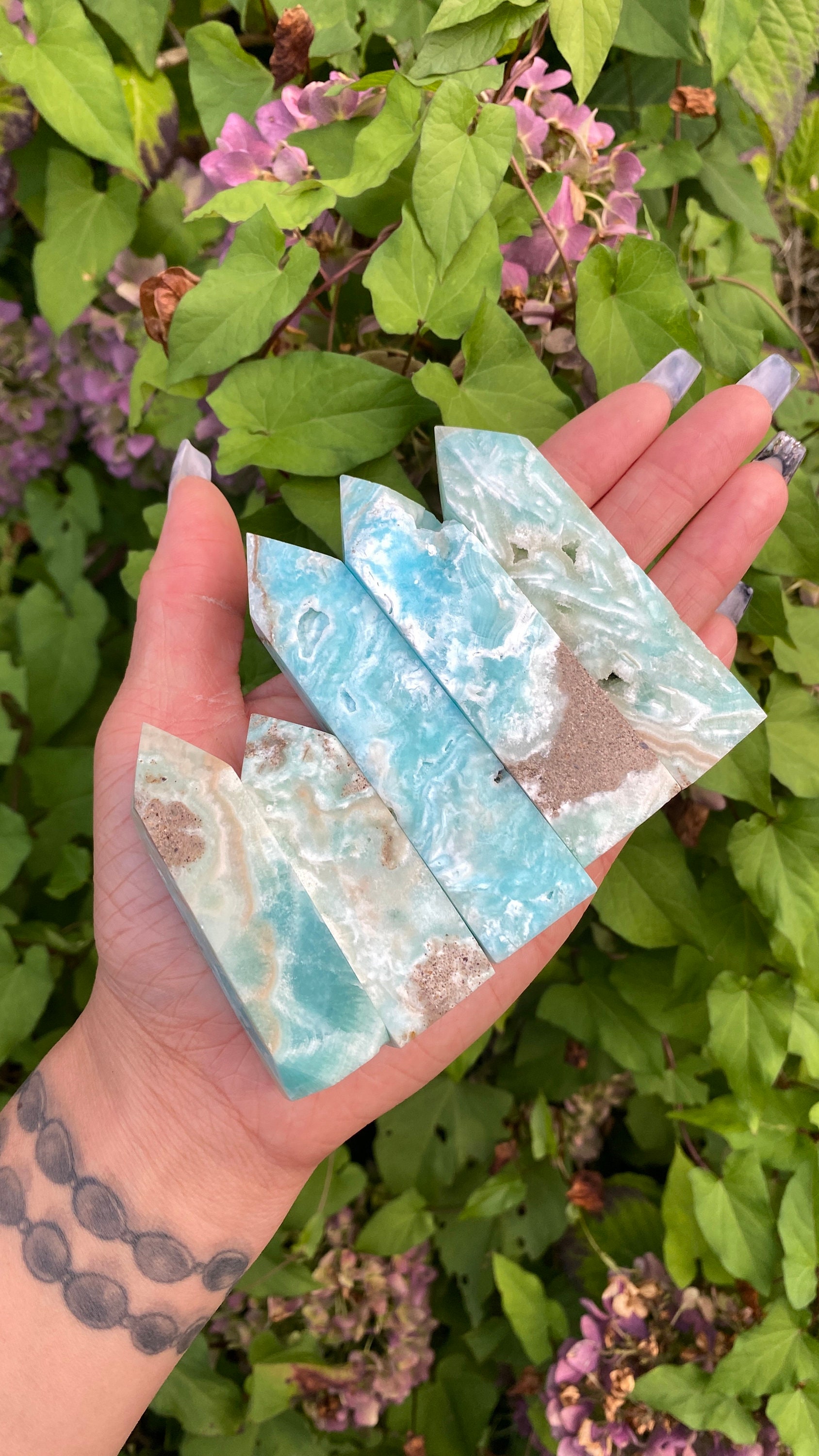 Gorgeous High Quality Hemimorphite Tower Crystal Point / Intuitively ...