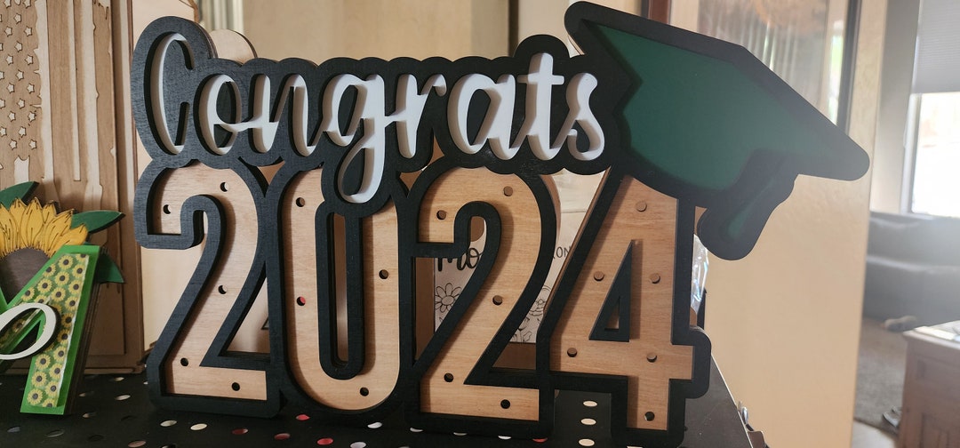 2024 Graduation 20 Light Table Top Keepsake Decor Keepsake Sign/gift ...