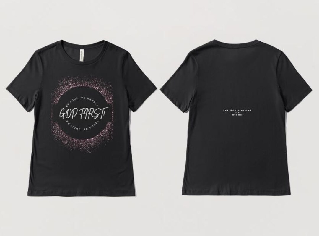 GOD FIRST T-SHIRT With Inspiring and Motivational Words - Etsy