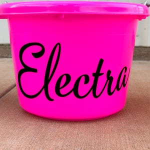 Personalized Horse Bucket Decal - Etsy