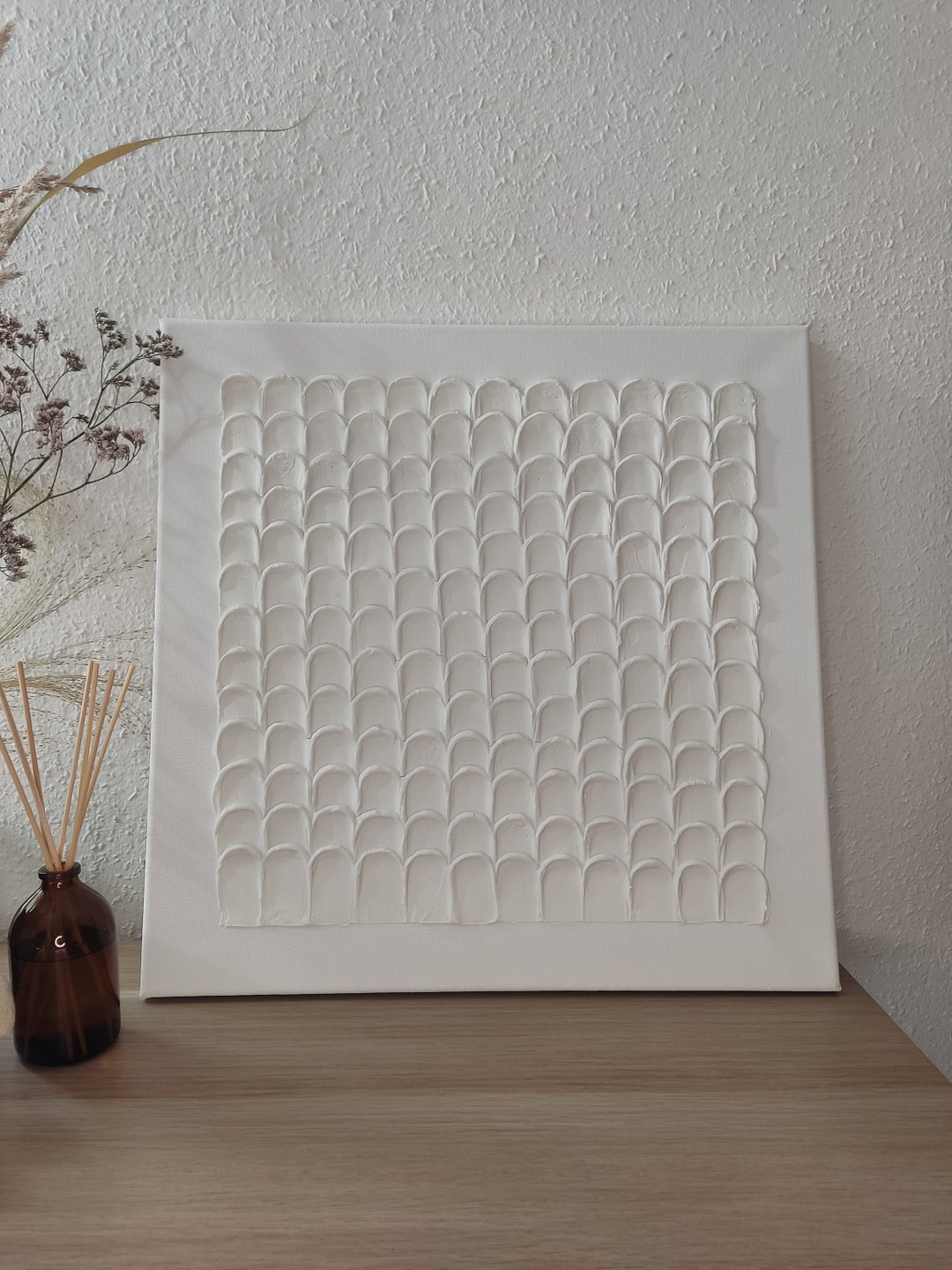 Abstract White Painting |texture Paste| Contemporary Painting, Painting ...