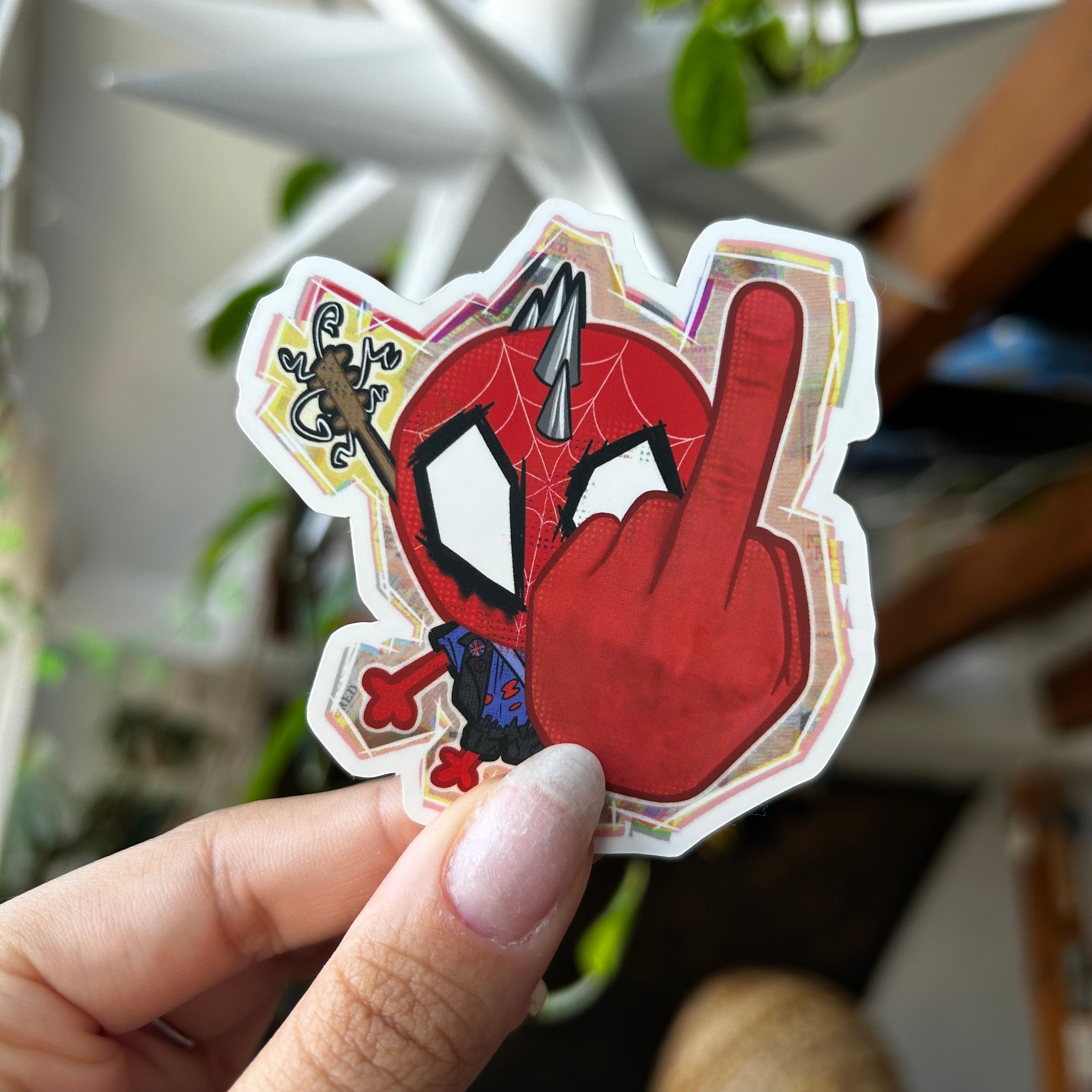 Spiderpunk Chibi Sticker Vinyl Sticker - Etsy