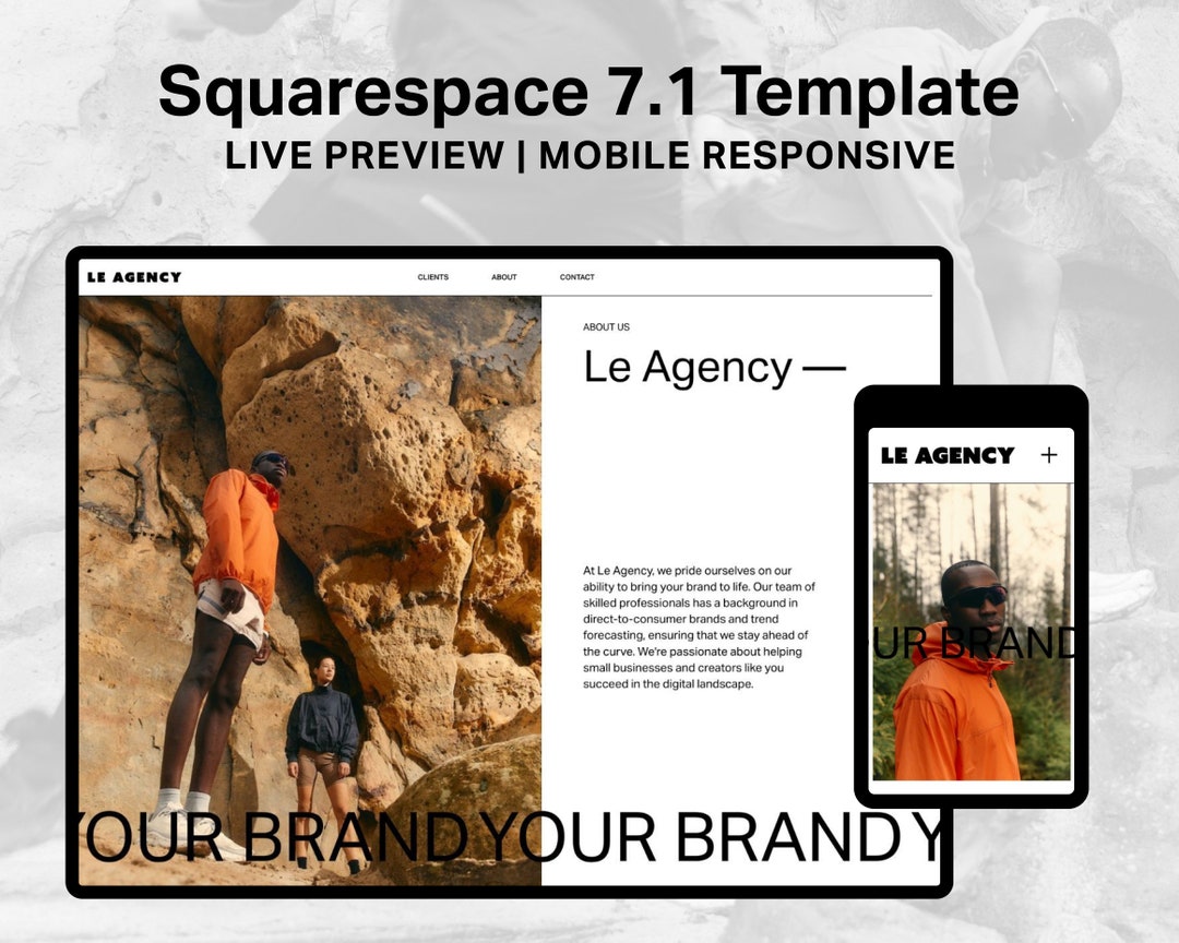 Le Agency Website Template Squarespace 7.1 for Service Providers ...