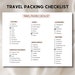 Holiday Essentials List, Travel Packing Checklist, Vacation Needs ...