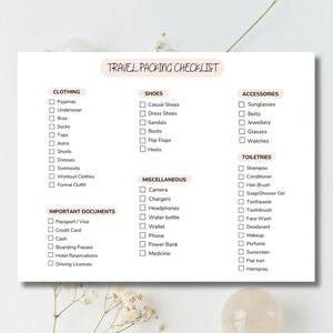Holiday Essentials List, Travel Packing Checklist, Vacation Needs ...
