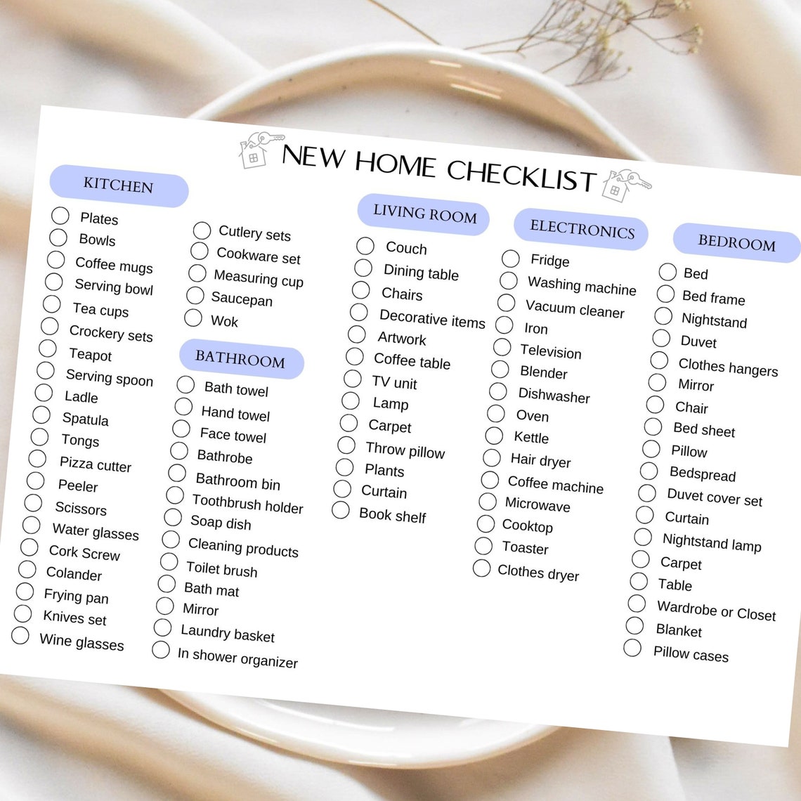 Apartment Shopping, Moving Checklist, Housewarming Gift, New Home ...