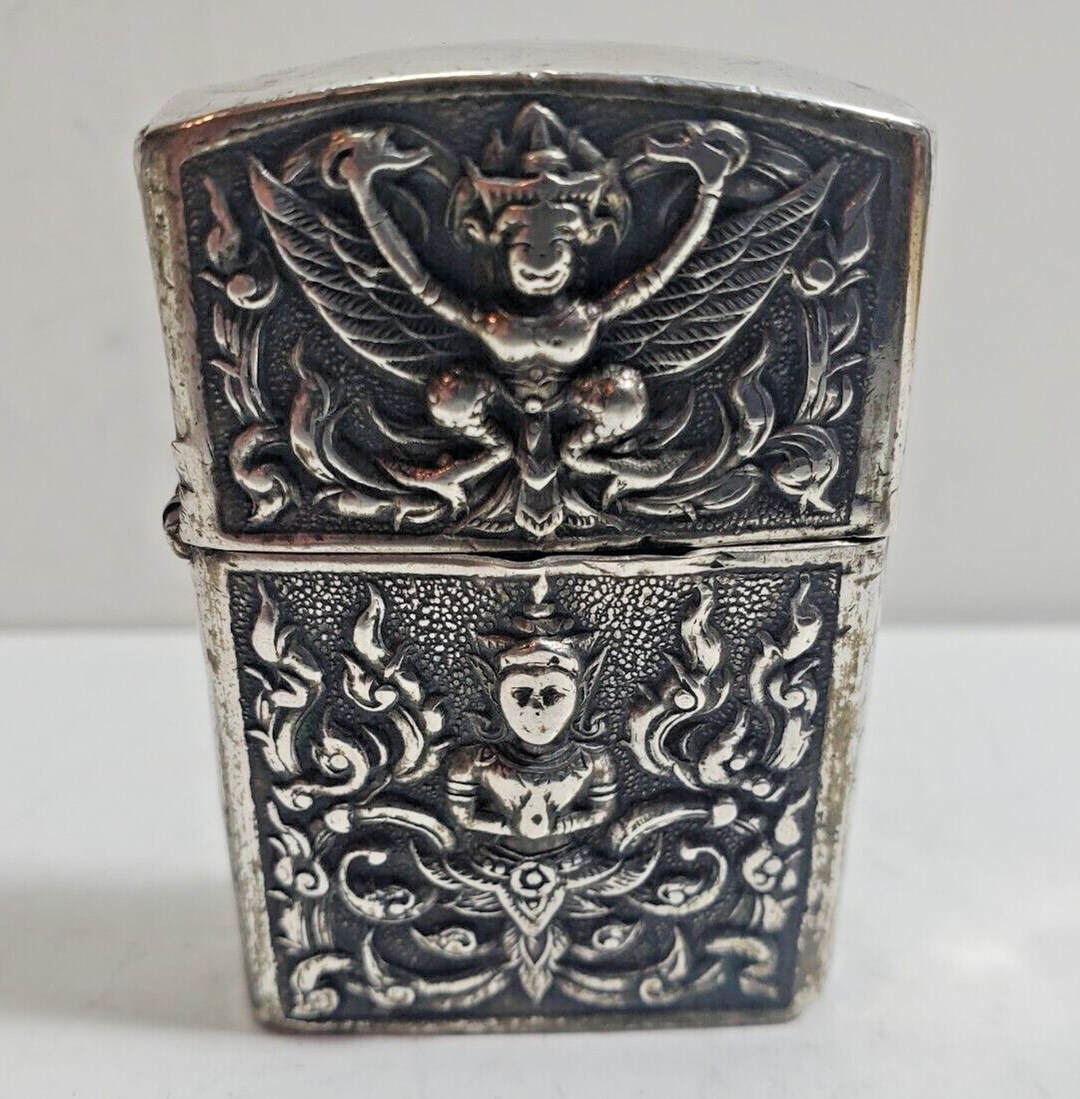 Vintage Sterling Silver Siam Art Deco Silver Lighter RARE 6013/33 - Etsy