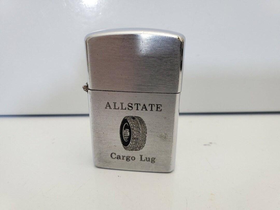 Vintage Working "alstate TIRE CARGO Lug" Advertising Silver Lighter ...