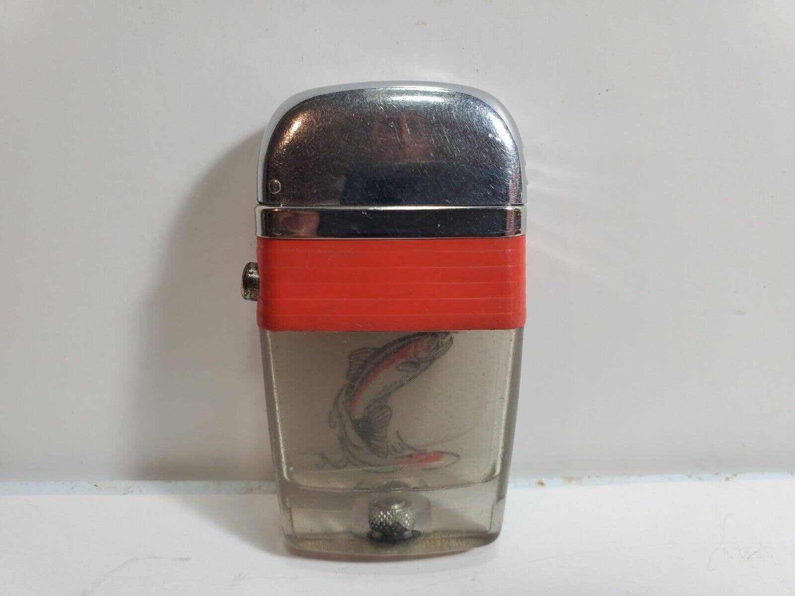 Vintage Working SCRIPTO Vu JUMPING TROUT Fish Red Band Lighter - Etsy