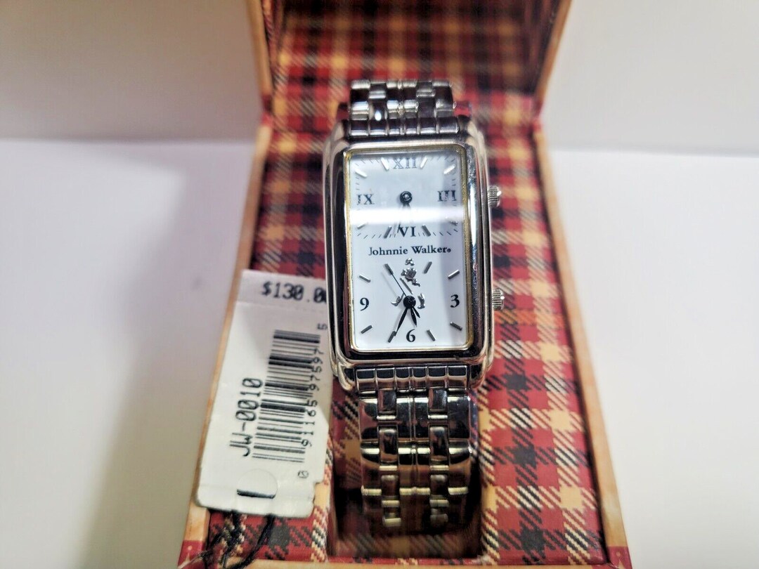 NOS Vintage Rare Johnnie Walker Whiskey Dual Time Watch, Advertisment ...