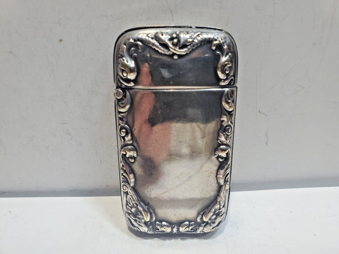 Vintage Ornate Silver Match Safe / CASE / Vesta / Holder 6357/31 - Etsy