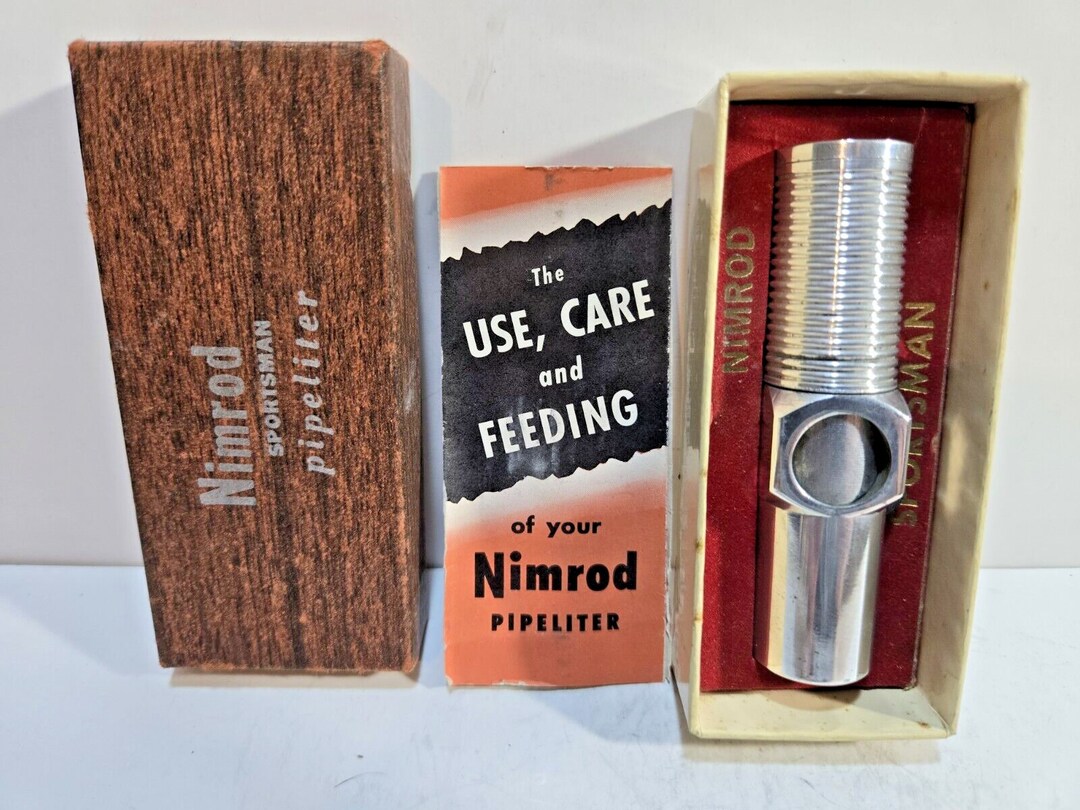 Vintage Working Nimrod Pipeliter Pipe Lighter, Original Box 6824/24 - Etsy