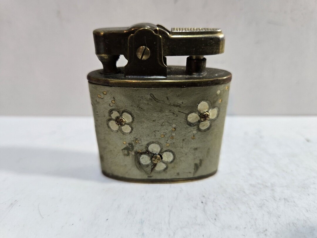 Vintage Working Prince Gardner Leather Wrapped & Brass Lighter 7079/32 ...
