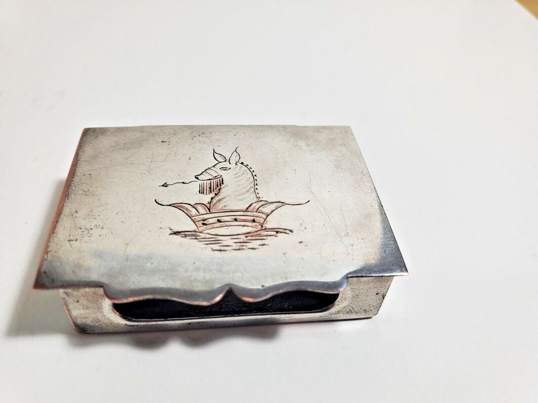 Vintage Silver Decorative Match Safe/ CASE / Vesta / Holder 5691/31 - Etsy