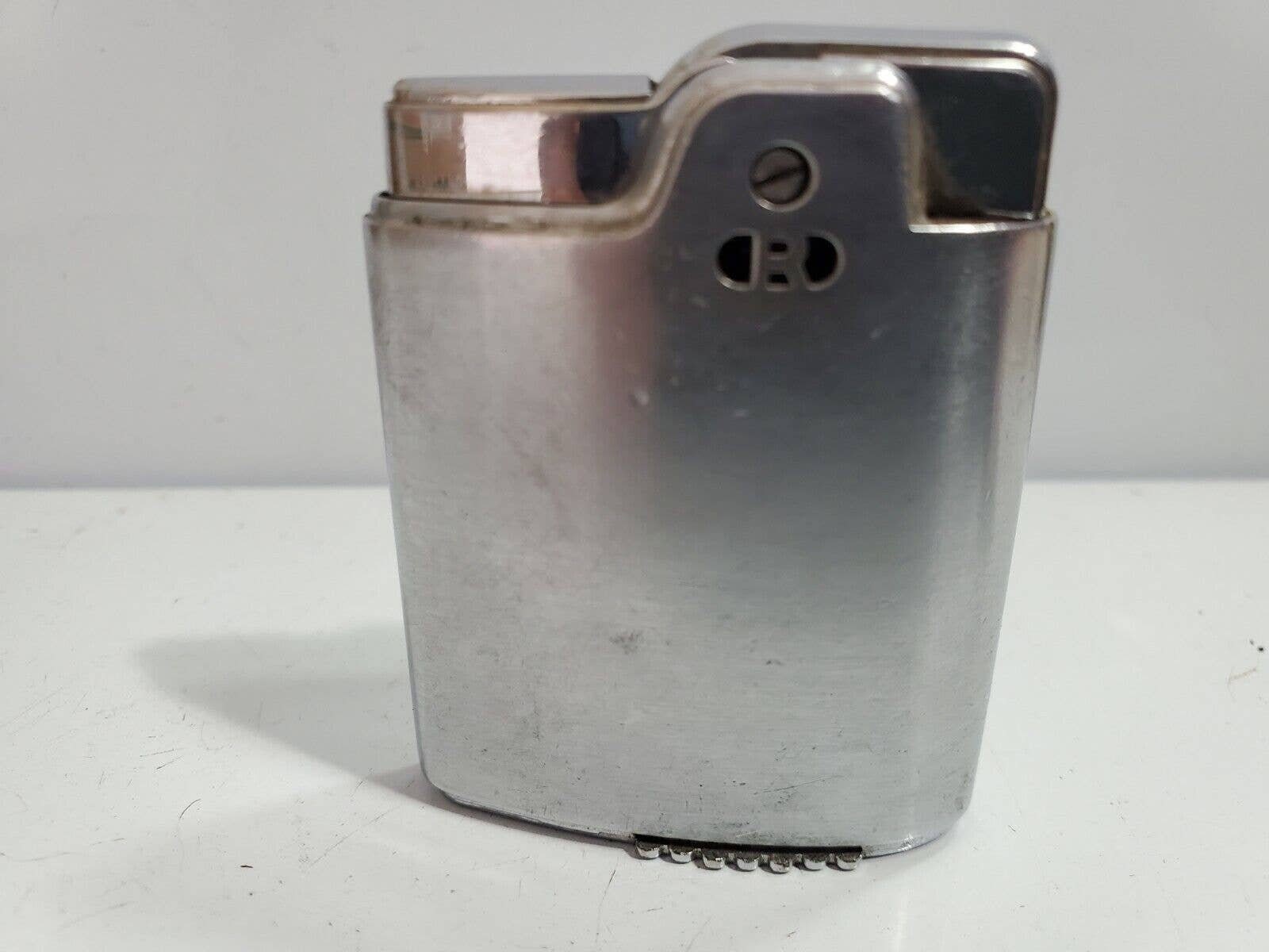 Vintage Working Ronson Essex Lighter Chrome Art Deco Design No Monogram ...