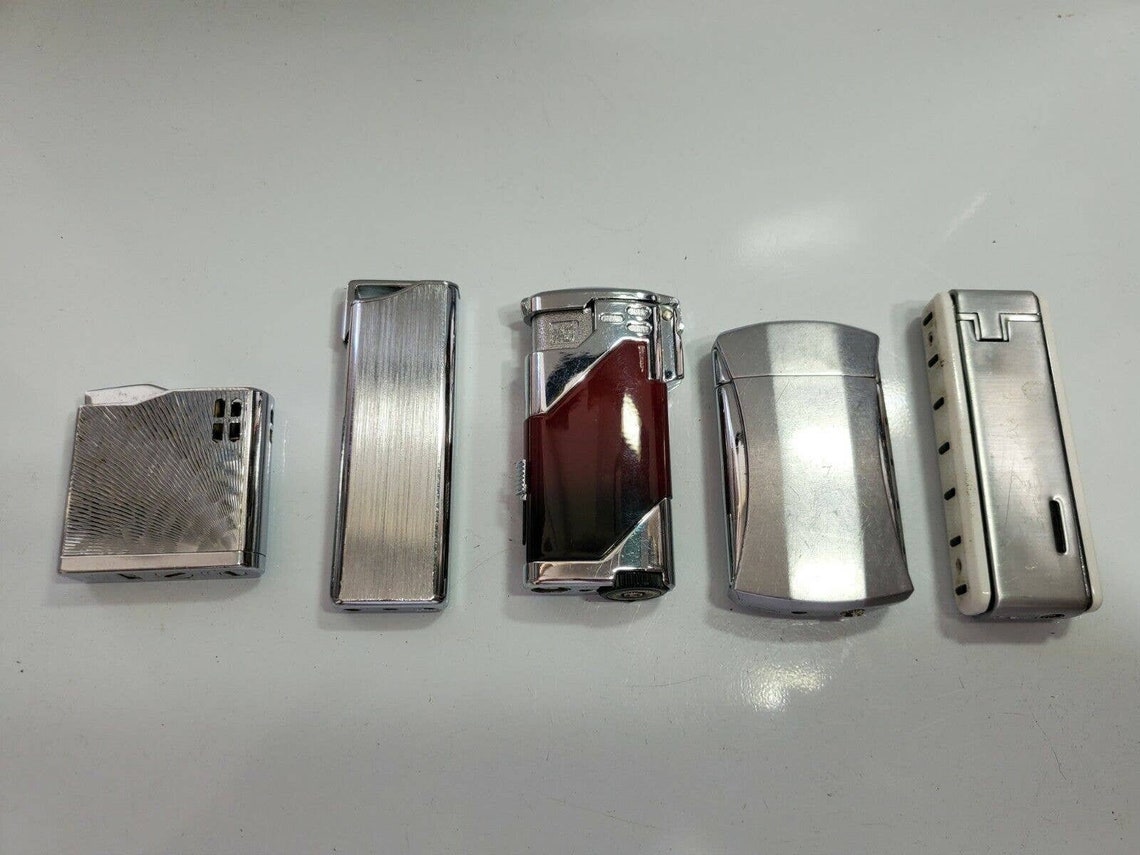 Lot of 5 Vintage COLIBRI Enamel Gold Tone Lighters Not - Etsy