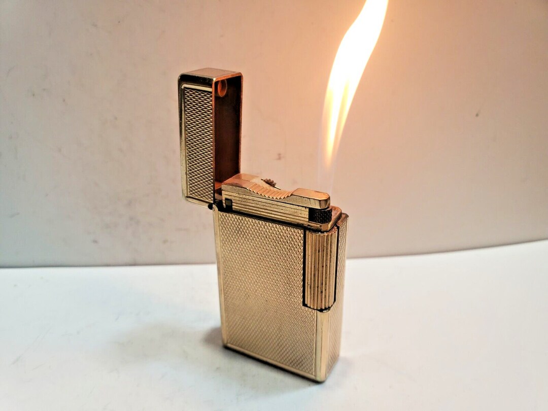 ST Dupont Working Lighter Line 1 Large Paris, France Gold-plated 20 ...