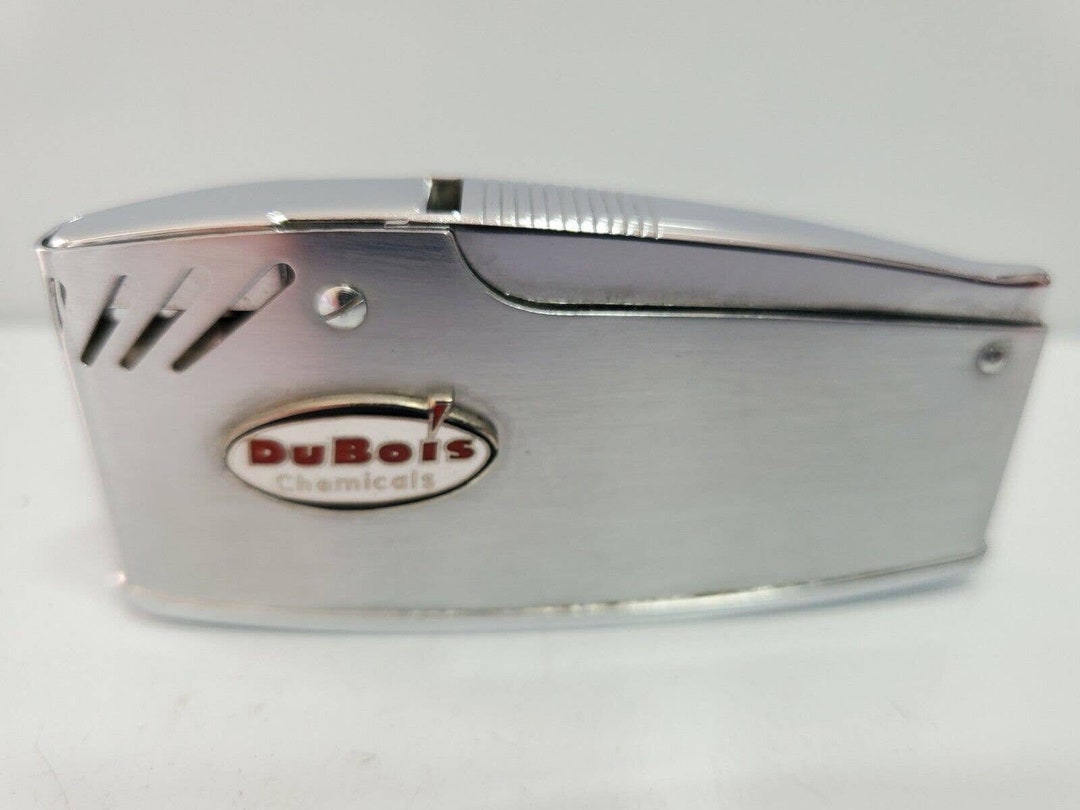 Vintage Working Silver Lighter CROWN IMPERIAL "dubois Chemicals" 1250/ ...