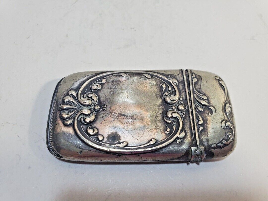 Vintage Ornate Silver Match Safe / CASE / Vesta / Holder 6786/31 - Etsy