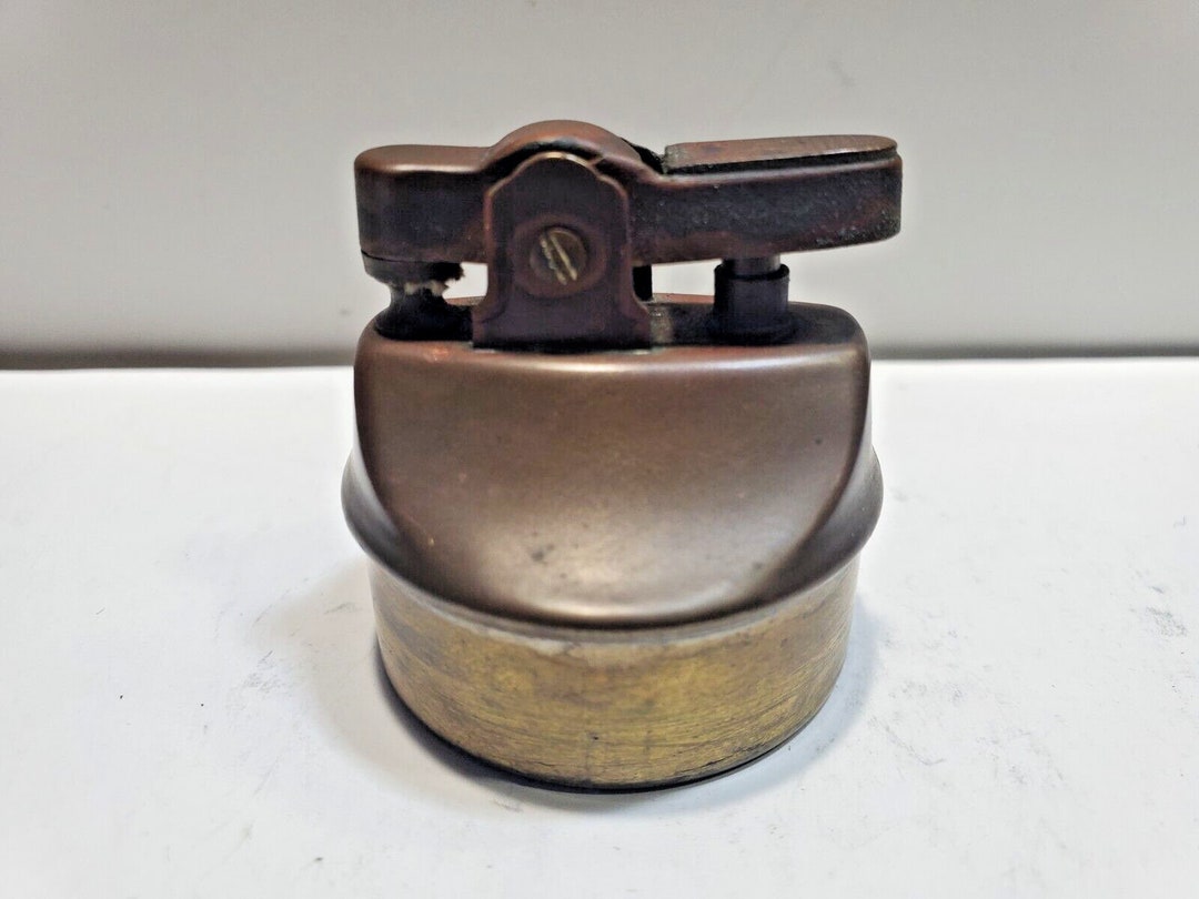 Vintage Working Brass Table Lighter INSERT Fits 1 1/2 Round Base 6691/ ...