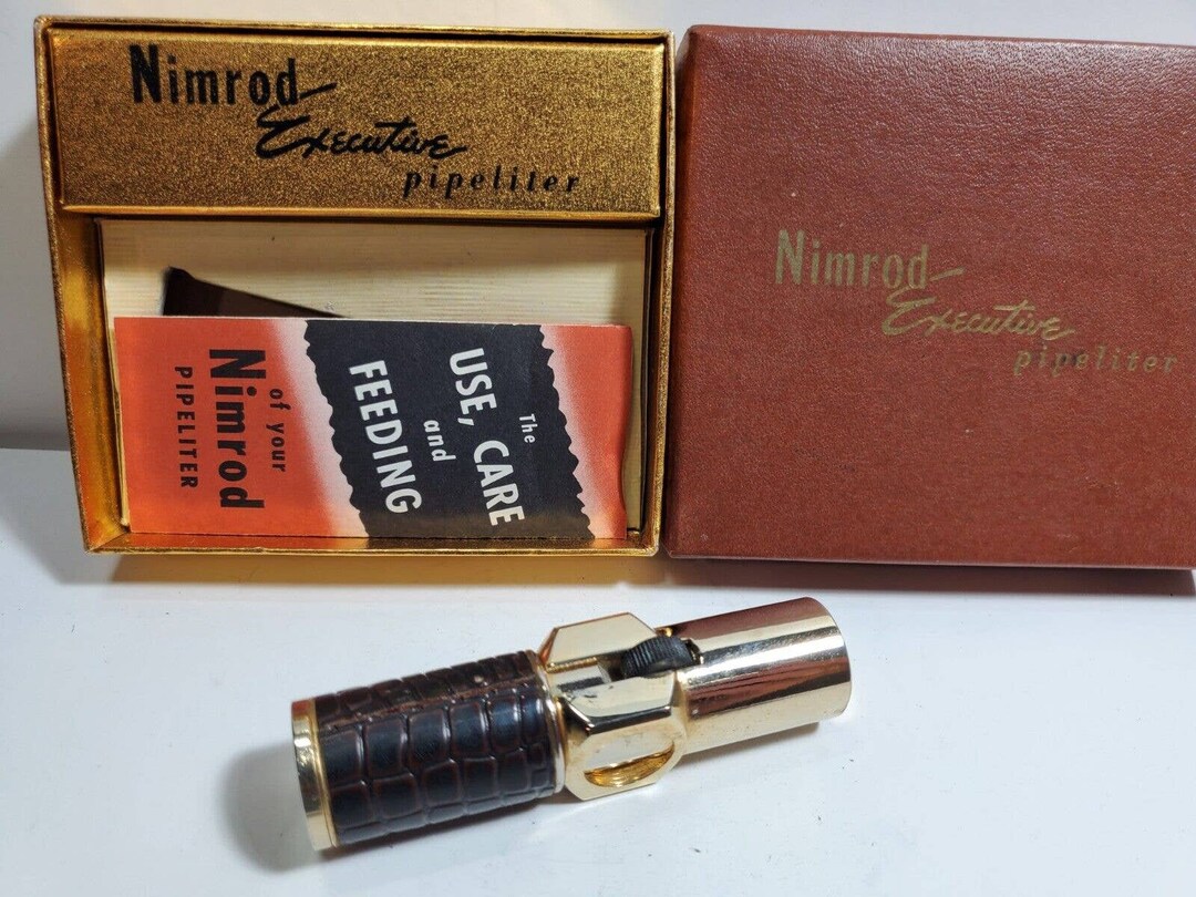 NOS Vintage Working Nimrod Executive Pipeliter Lighter - Etsy