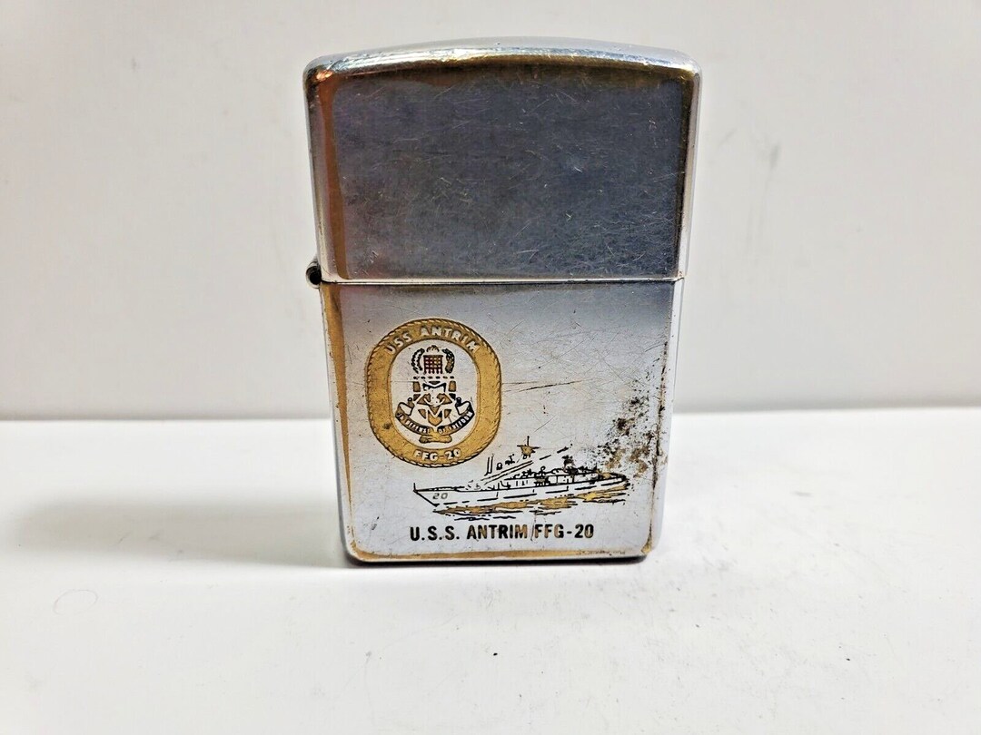 Working Vintage Zippo USS Antrim FFG-20 VIII 1992 5846/33 - Etsy