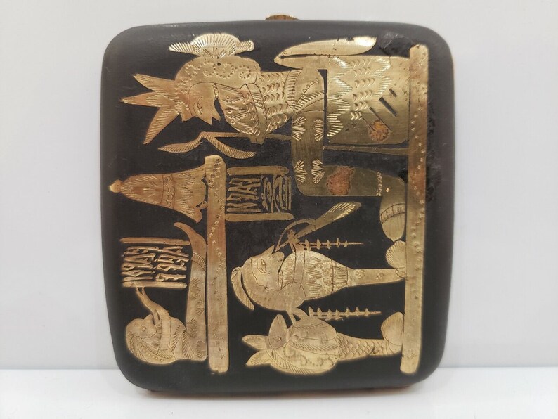 Vintage JAPANESE KOMAI DAMASCENE, Gold Cigarette Case / 36/2 - Etsy