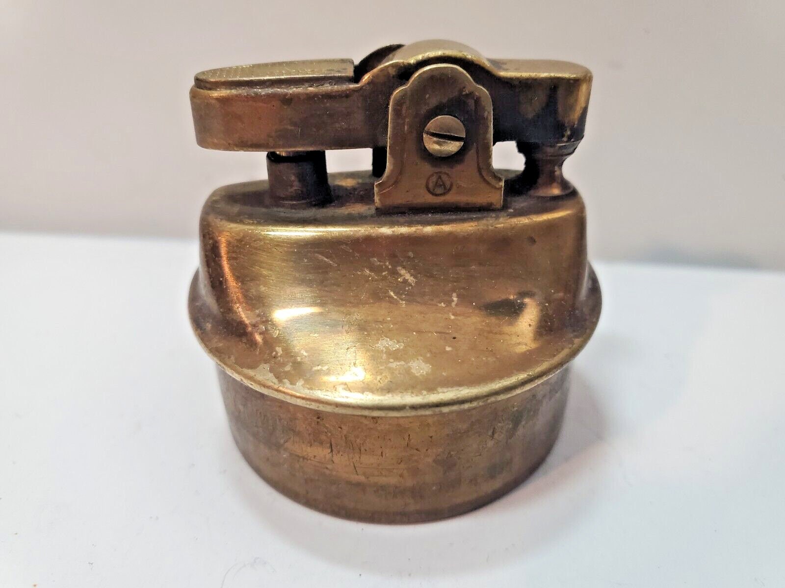 Vintage Working Brass Table Lighter INSERT Fits 1 1/2 Round Base 6129/ ...